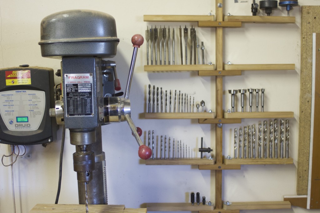 drill bit storage | Je ne sais quoi Woodworking
