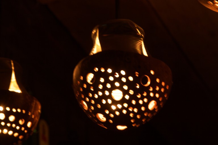 Coconut shell lights | Je ne sais quoi Woodworking